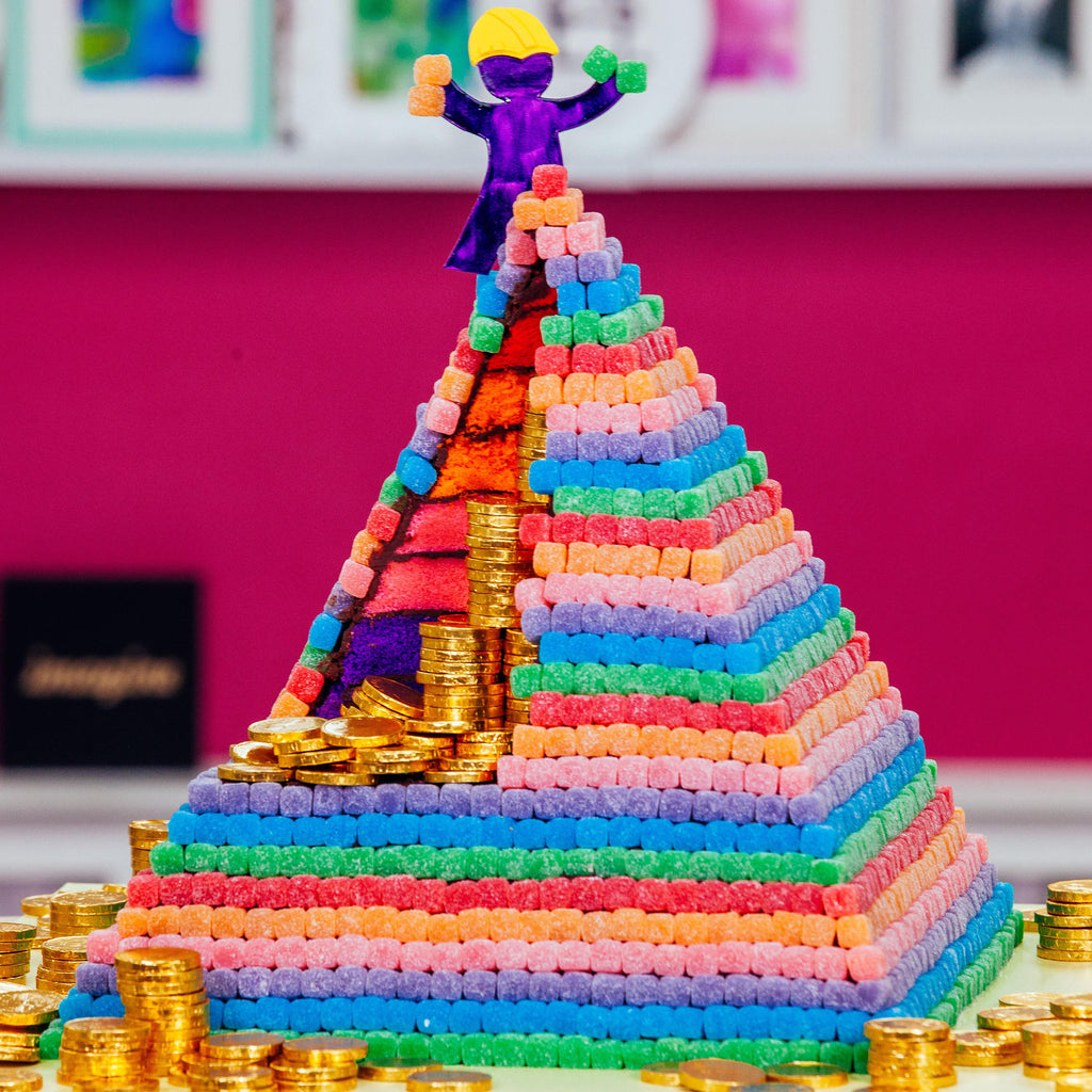 Colourful Pyramid Surprise Cake – HOW TO CAKE IT
