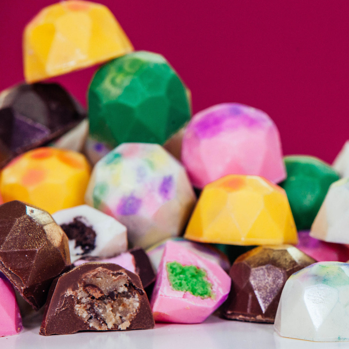 Colourful Surprise Chocolate Gems! – HOW TO CAKE IT