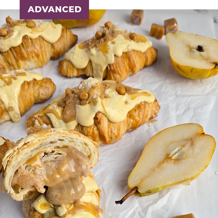 Caramel Pear Filled Croissants with Sasha Nary – HOW TO CAKE IT